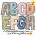 Bright Doodle Alphabet & Letters PNG: Colorful Neon Alpha Set ...