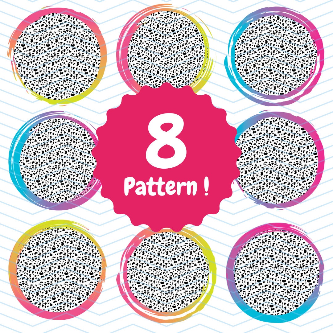 Dot Dalmatian Alphabet With Circle Background Png, Custom Dalmatian Dot ...