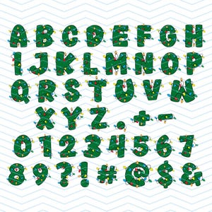 4 Colors Light up Christmas Letters, Christmas Alpha Packs, Christmas ...