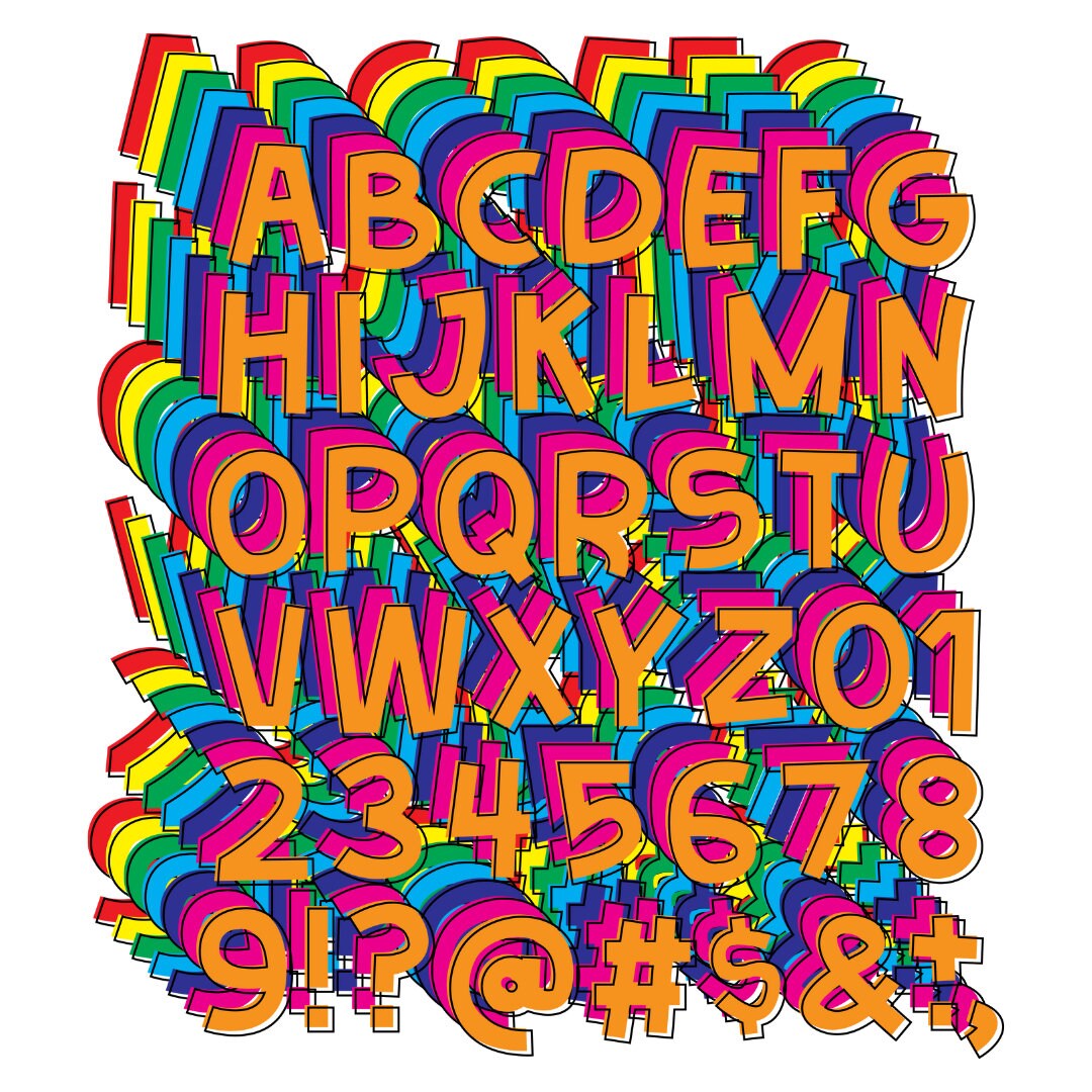 Bulletin Board Doodle Letters Back to School: Kindergarten, Teacher ...