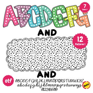 Dot Dalmatian Alphabet and Background Png, Custom Dalmatian Dot ...