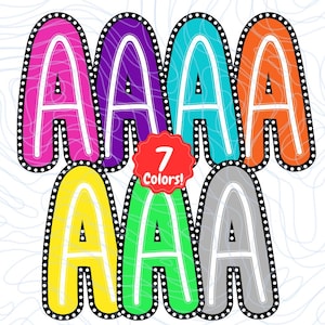 Neon Bulletin Board Doodle Letters: Kindergarten, Teacher, School, Neon ...