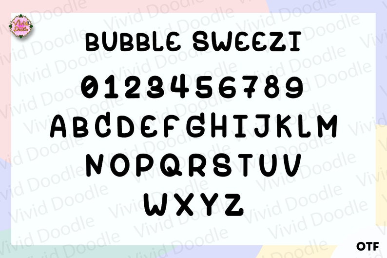 Bubble Sweezi Font Procreate, Letter Fonts Procreate Designer Fonts ...