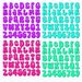 Bright Neon Letters Png, Polka Dot Alphabet Png, Marquee Letters Png ...