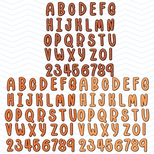 Bright Autumn Doodle Alphabet Png, Custom Thanksgiving Alphabet Png ...