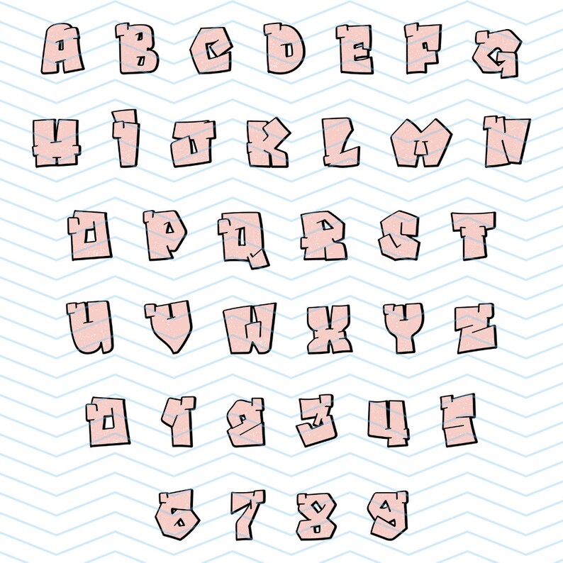 Grunge Alphabet PNG, Distressed Font, Graffiti Letters PNG Bundle ...