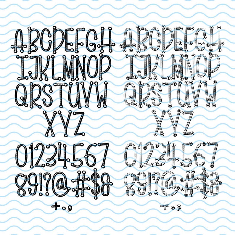 Black and White Scribble and Dot Doodle Alphabet , Letters Bulletin ...