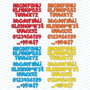 6 Colors Bulletin Board Doodle Letters Back to School: Kindergarten ...