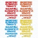 6 Colors Bulletin Board Doodle Letters Back to School: Kindergarten ...