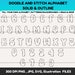 Blank Transparent Doodle Letters,doodle Alphabet Svg Instant Download ...