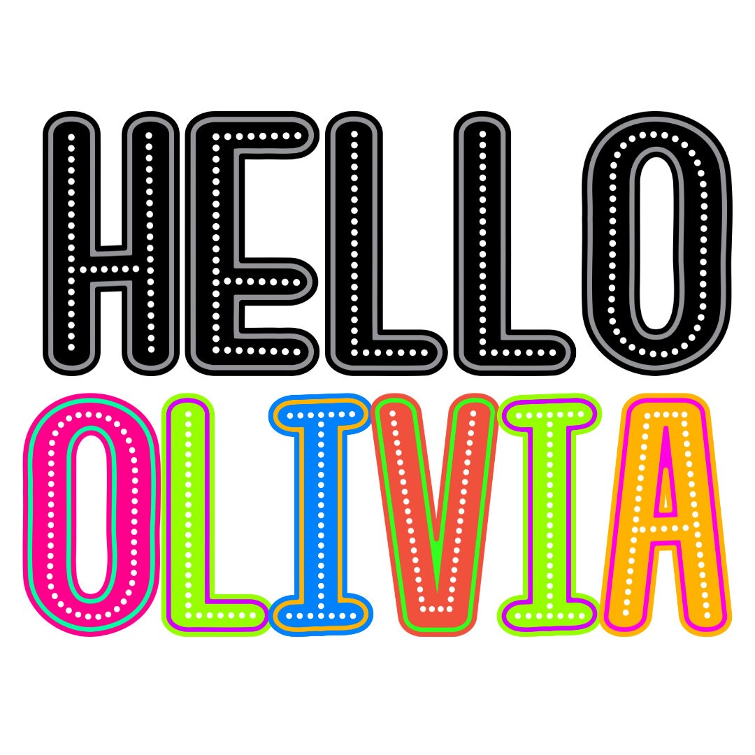 Bright Neon Classroom Bundle Png, Teacher Bundle, Classroom Alphabet ...