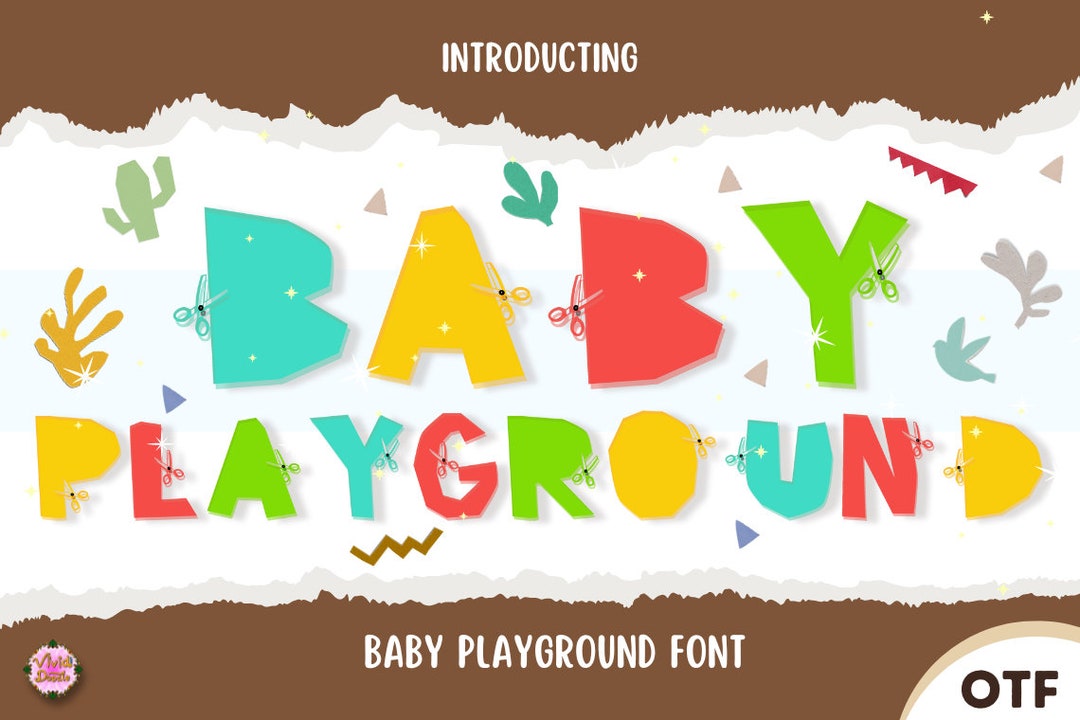 Baby Playground Font Bubble Font Procreate, Cute Fonts for Cricut, Font ...