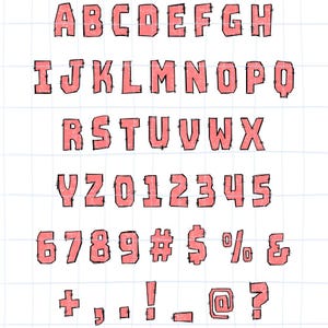 Grunge Autumn Alphabet | Vintage-inspired Fall Color Font | Uppercase ...