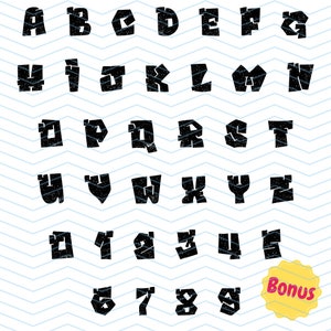 Grunge Alphabet PNG, Distressed Font, Graffiti Letters PNG Bundle ...