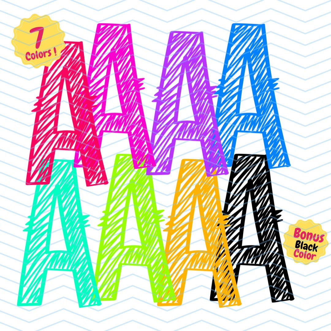 Neon Scribble Lines Png, School Color Palette, Doodle Alpha, Retro ...