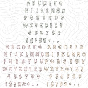 Whimsical Spring Alphabet Clipart PNG | Easter Doodle Letter and Number ...