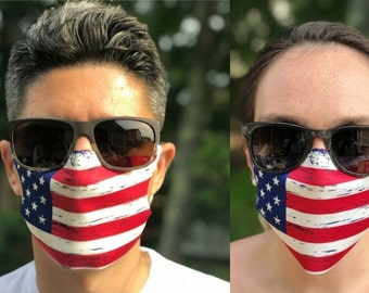 Red White Blue Mask | Etsy