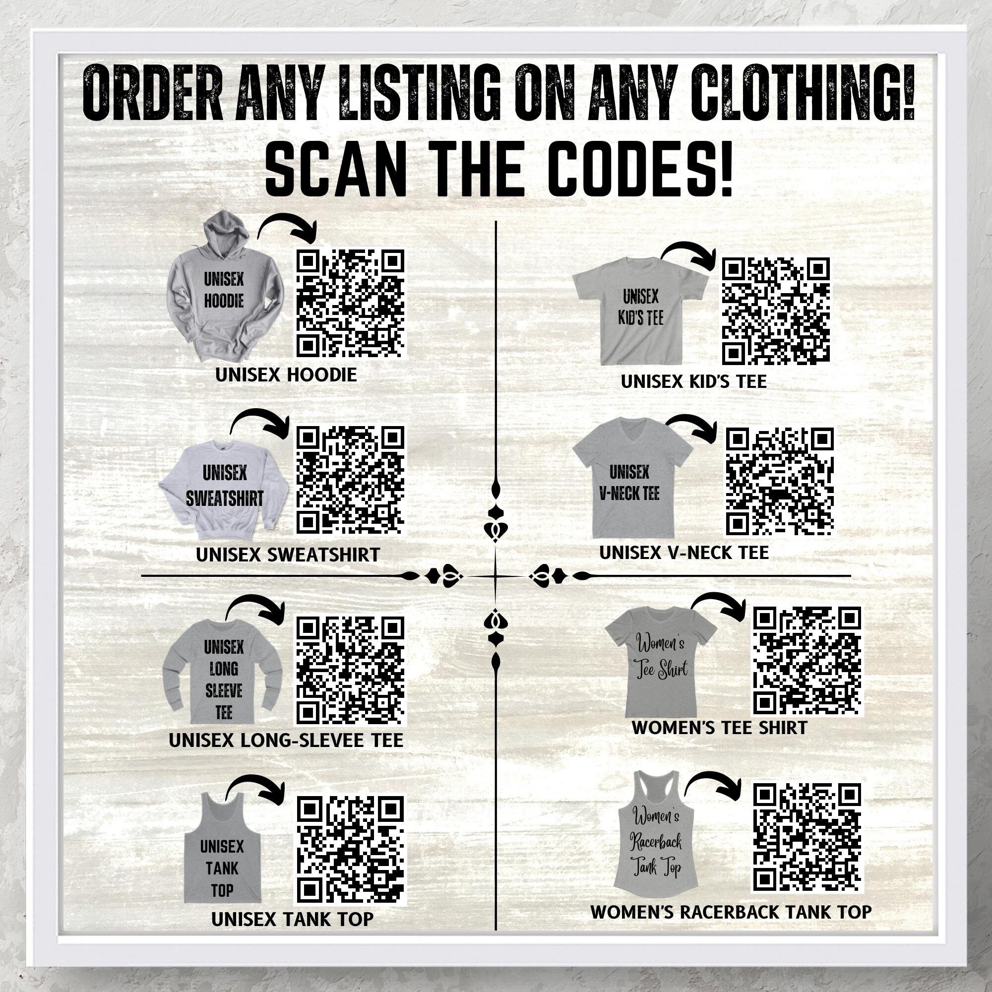 Custom QR Code Shirt, Custom T-shirt, QR Code T-shirt, Personalized ...