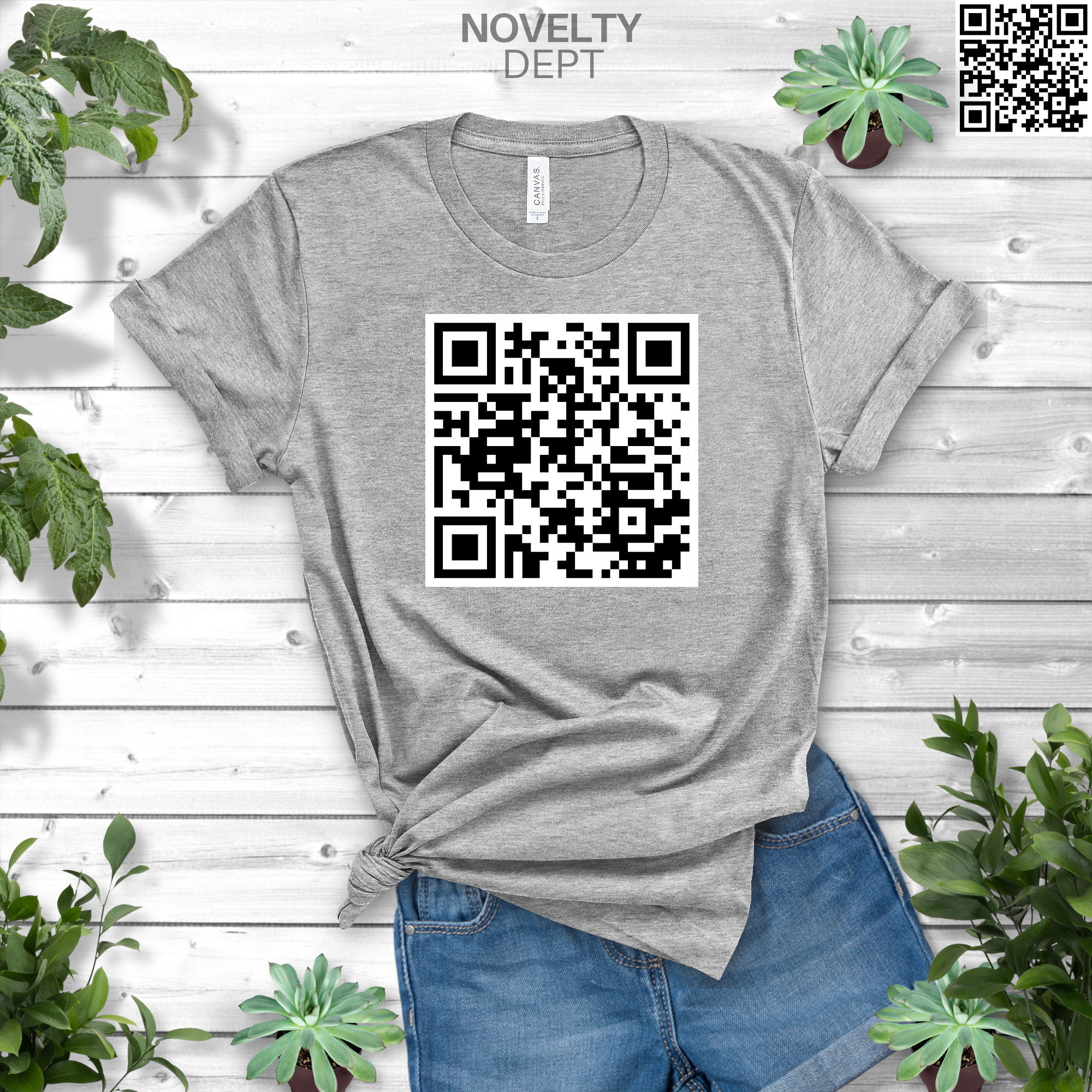 Rickroll Shirt, Rickrolling Shirt, Rick Roll T Shirt, Scan Shirt, QR ...