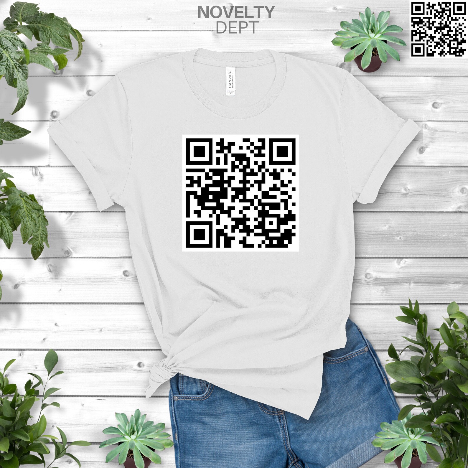 Rickroll Shirt, Rickrolling Shirt, Rick Roll T Shirt, Scan Shirt, QR ...