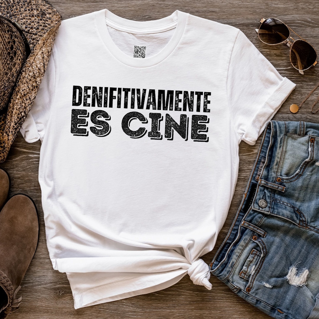 Definitivamente ES CINE T-shirt, Cinema T-shirt, Cine Tshirt, Cigarette ...