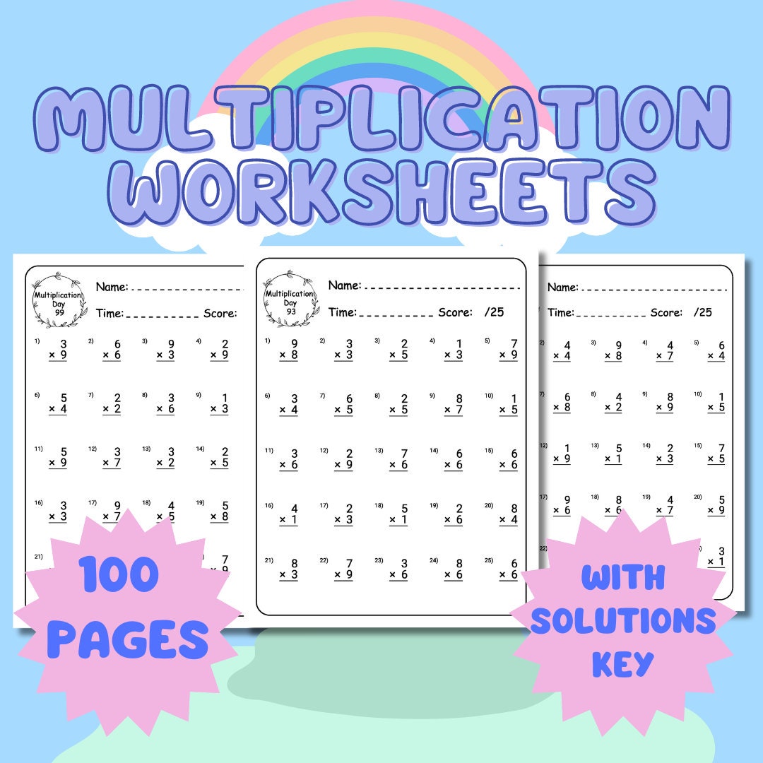 Multiplication Worksheet Grade 3, Grade 4 Homeschool Multiplication ...