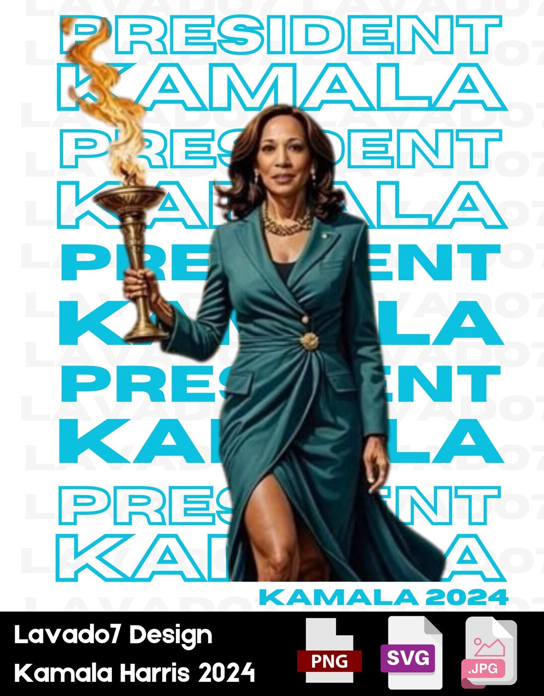 Kamala Harris PNG Digital Art Empowering PNG I'm Speaking Svg Vice ...