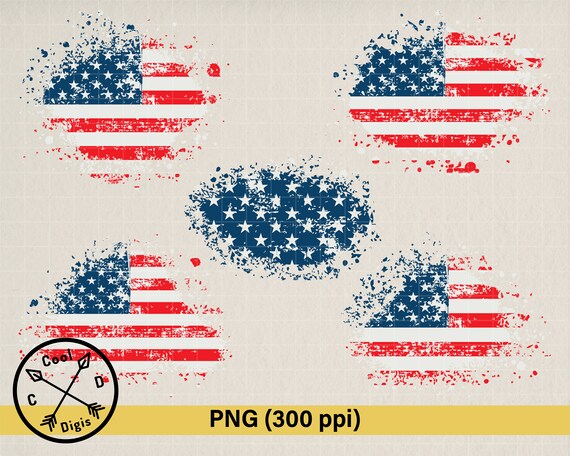 Patches PNG American Flag Patriotic Patches Png Bleached - Etsy