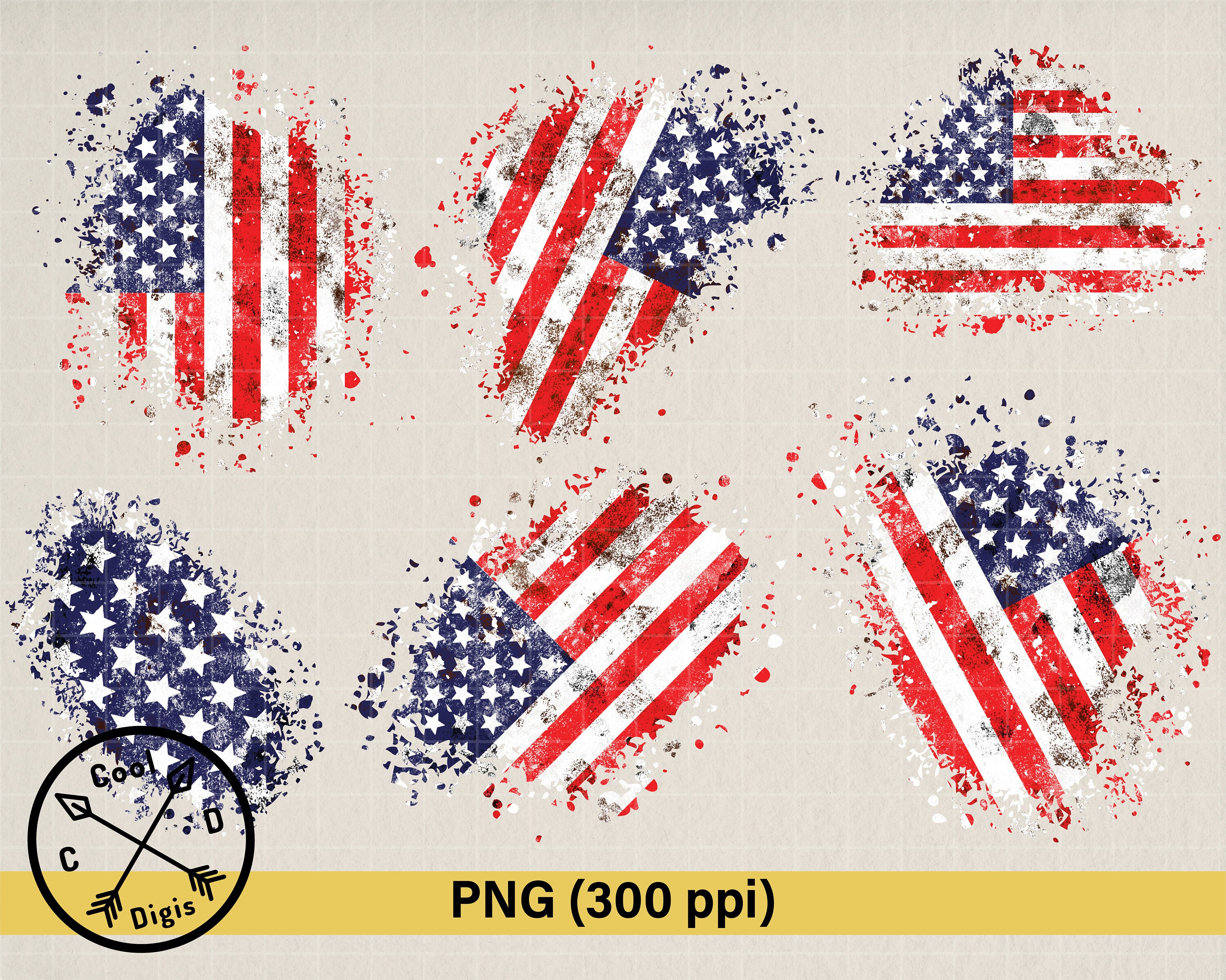 American Flag Patches PNG Patriotic Patches Png Bleached - Etsy
