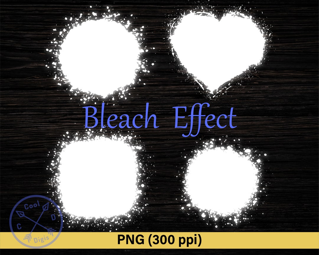 Bleach Effect Bundle PNG - Distressed Bleached Design Sublimation ...