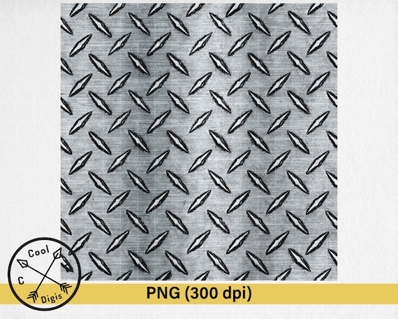 Seamless Diamond Plate PNG Endless Steel Diamond Pattern | Etsy