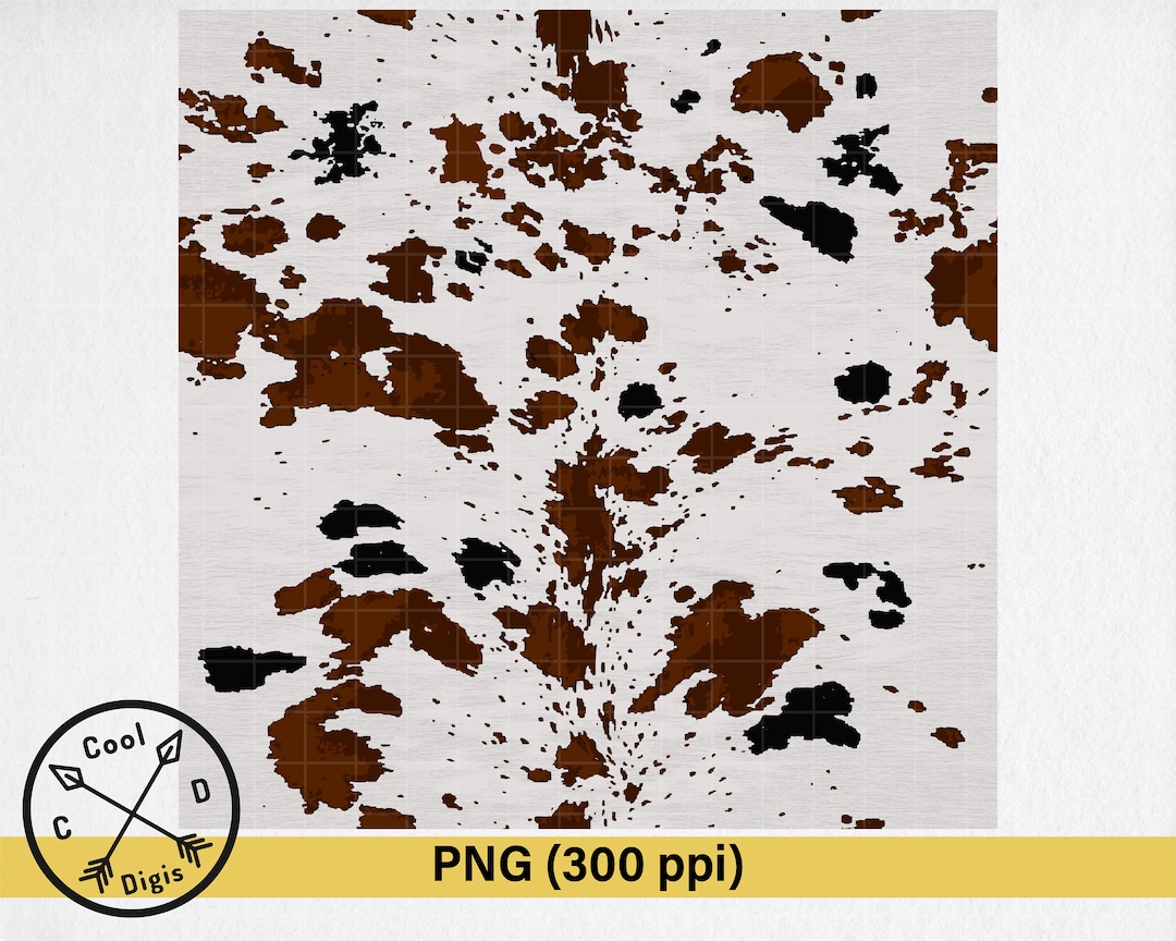 Cowhide Print PNG - Cow Print Digital Sublimate Download, Seamless ...