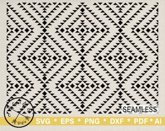 Aztec Pattern SVG Clipart for Cricut Tribal Pattern SVG Boho - Etsy