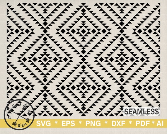 Aztec Pattern SVG Clipart for Cricut Tribal Pattern SVG Boho - Etsy