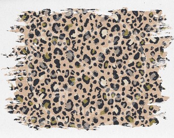 Distressed Leopard Print Png Leopard Rose Gold Sublimation | Etsy