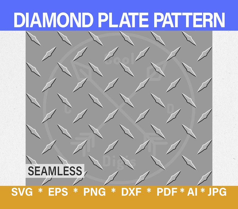 Seamless diamond plate SVG Endless diamond pattern Seamless | Etsy