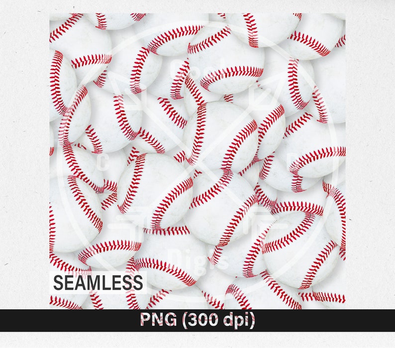 Seamless Baseball Pattern PNG Digital Sublimate Download - Etsy