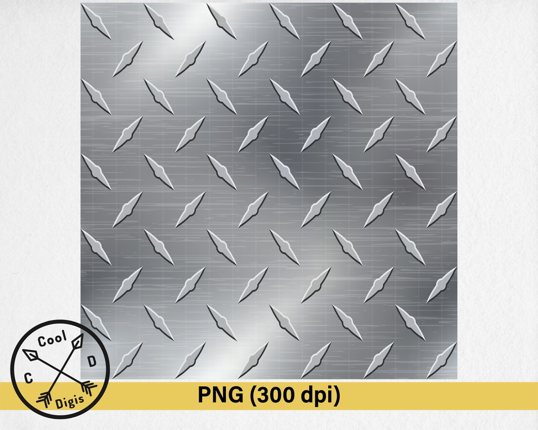 Diamond Plate Seamless Background PNG - Endless Steel Diamond Pattern ...