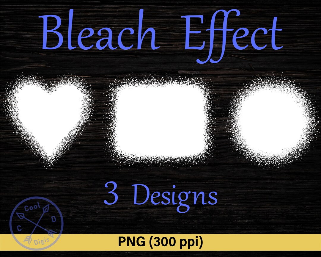 Bleach Effect Bundle PNG - Distressed Bleached Design Sublimation ...