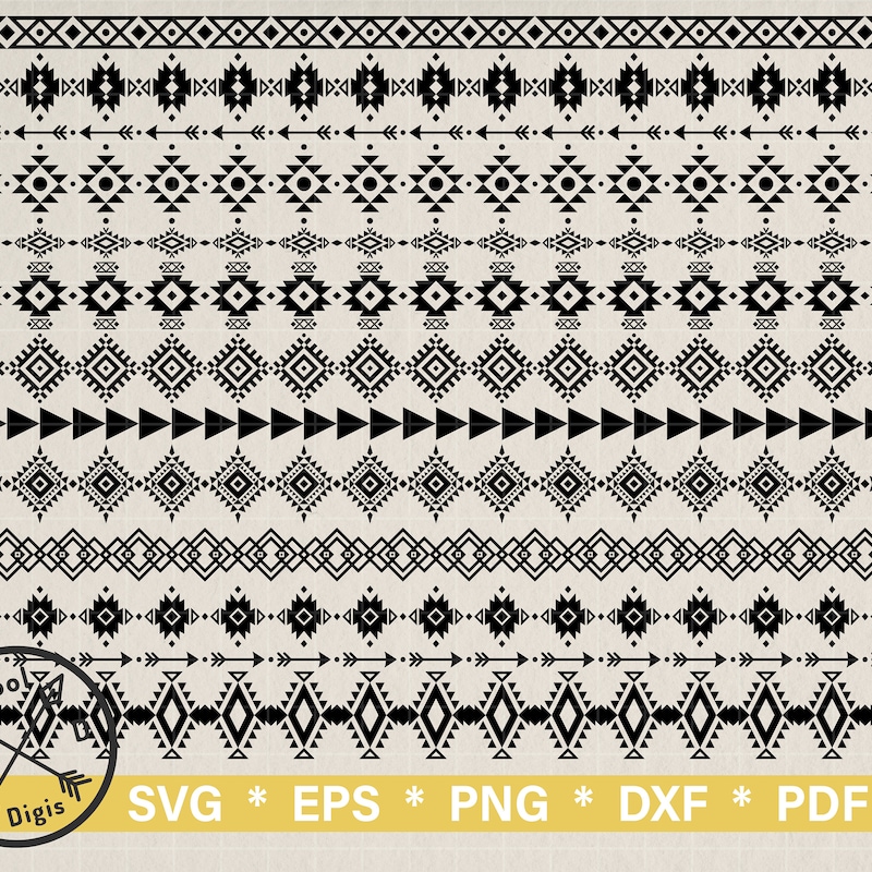 Aztec Borders - Etsy