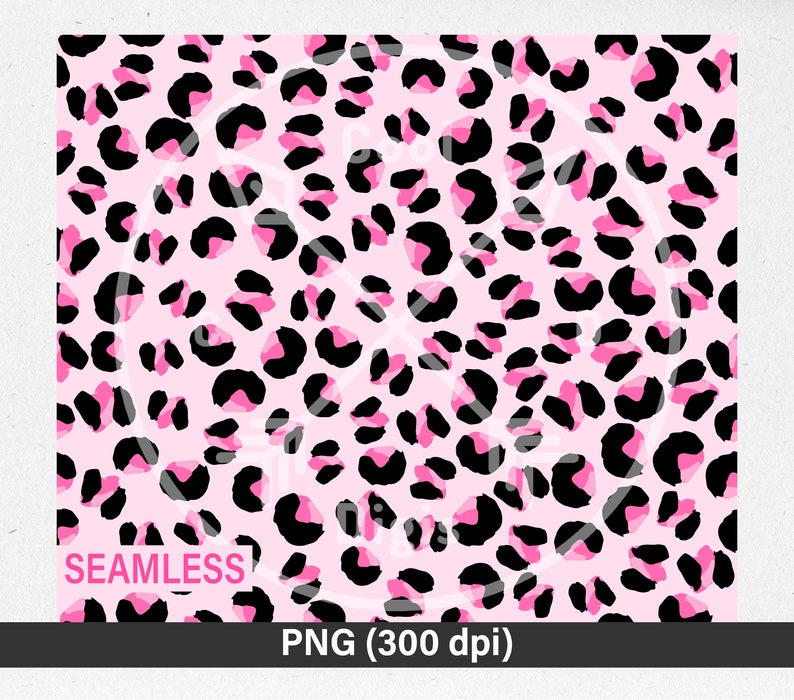 Pink Leopard Print Seamless Pink Leopard Pattern Png - Etsy