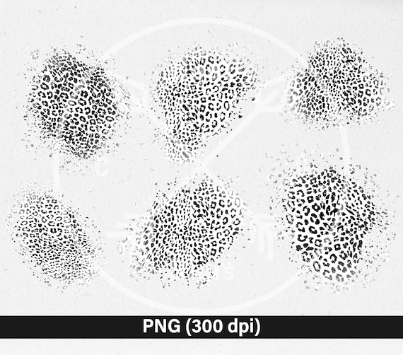 Distressed Leopard Print PNG Patches Sublimation - Etsy