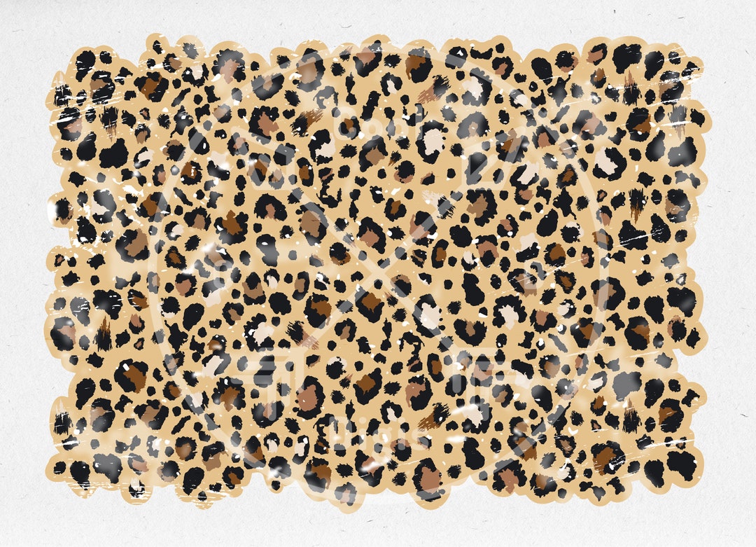 Distressed Leopard Print PNG Leopard Sublimation Design, Distressed ...