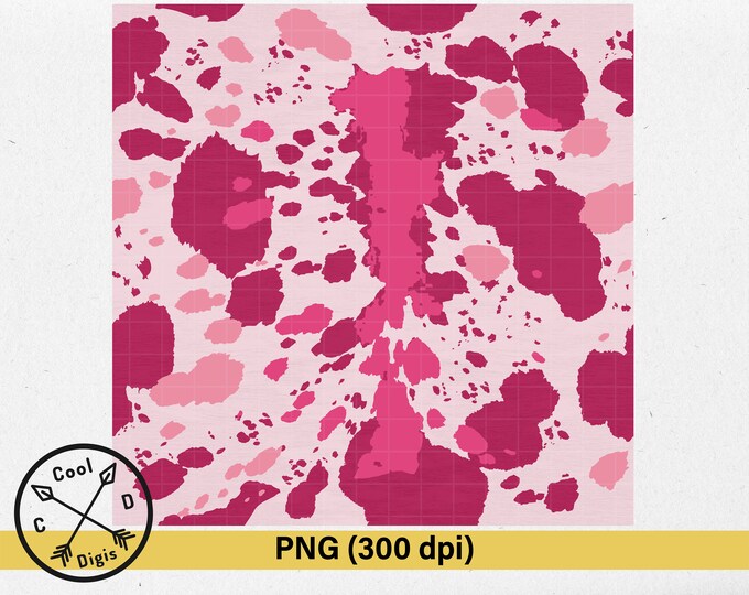 Cow Print Seamless Cowhide Digital Paper Cow Print Pattern Western ...