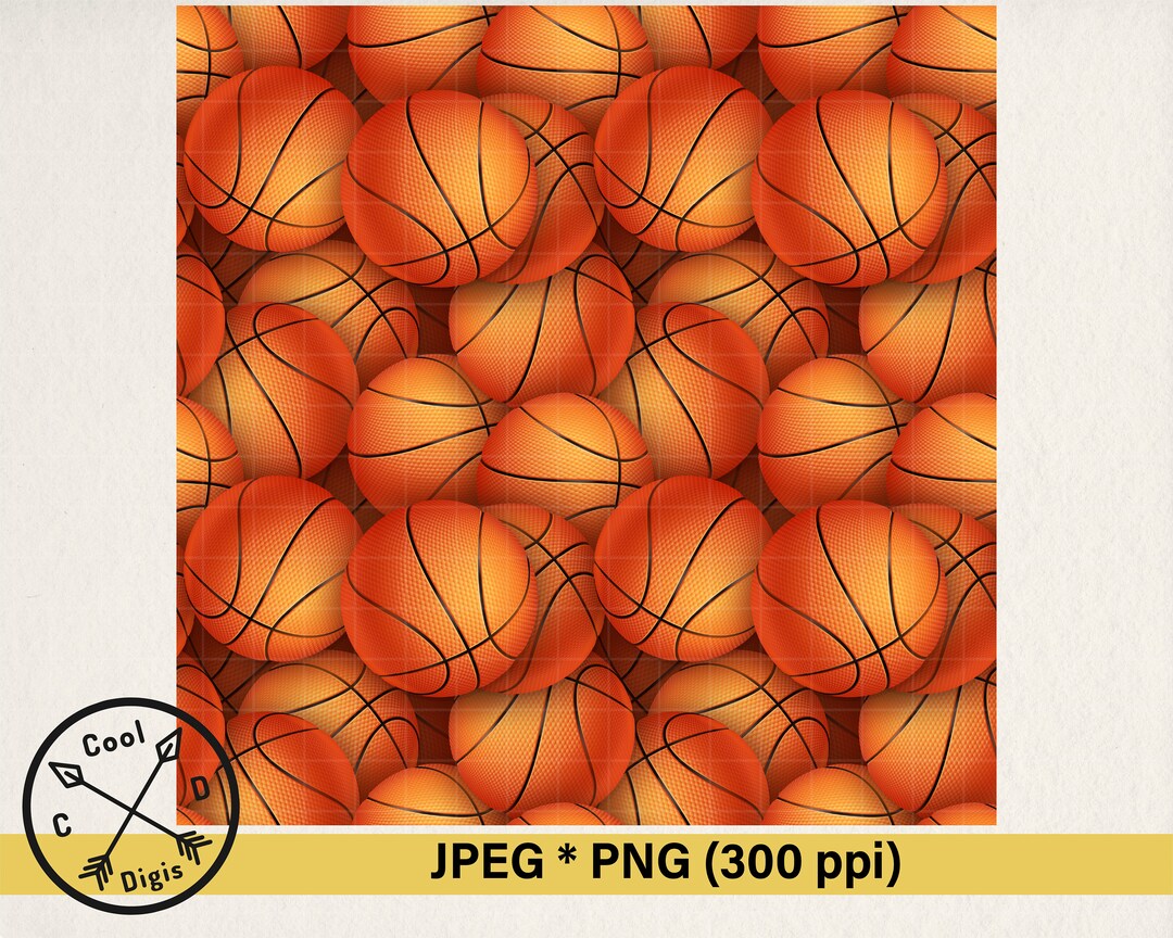 Basketball Seamless Pattern PNG - Basketball Background, Sport Seamless ...