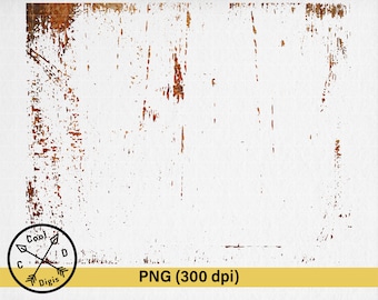 Rust Texture PNG Overlay Effect Grunge Light Brown Rusty - Etsy
