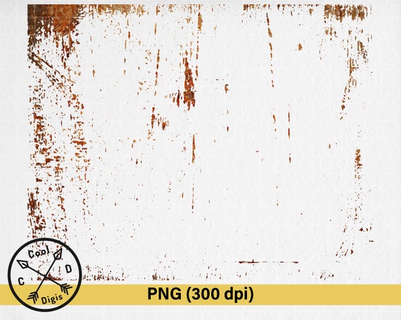 Rust Texture PNG Overlay Effect Grunge Light Brown Rusty | Etsy
