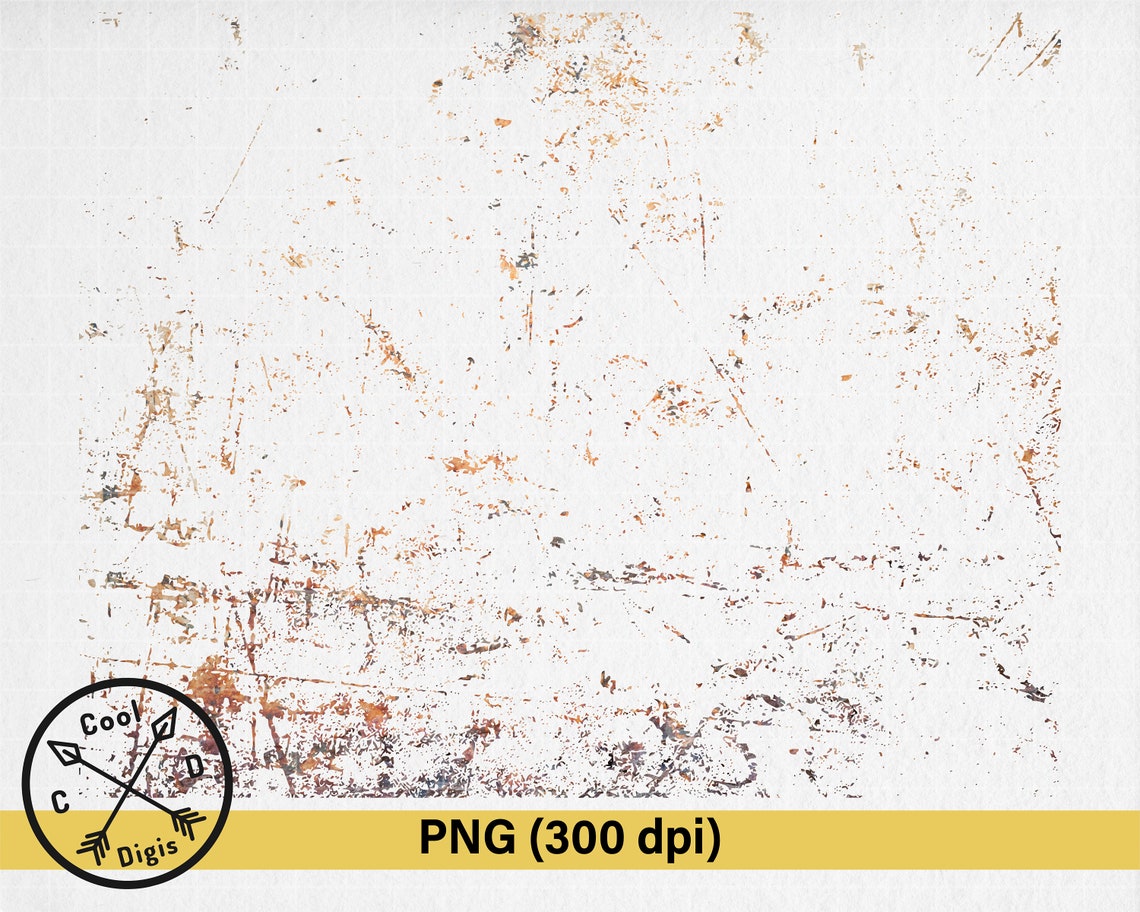 Grunge Rust Texture PNG Overlay Effect Light Brown Rusty - Etsy
