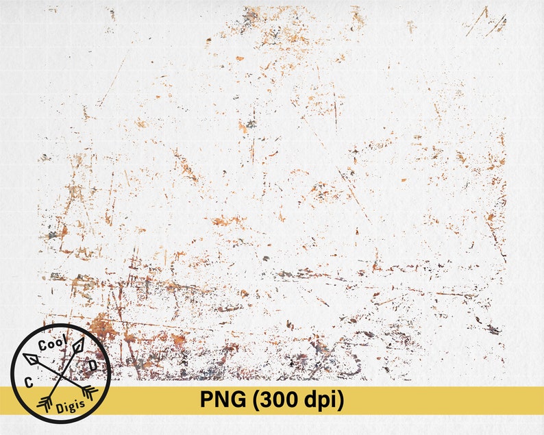 Grunge Rust Texture PNG Overlay Effect Light Brown Rusty - Etsy