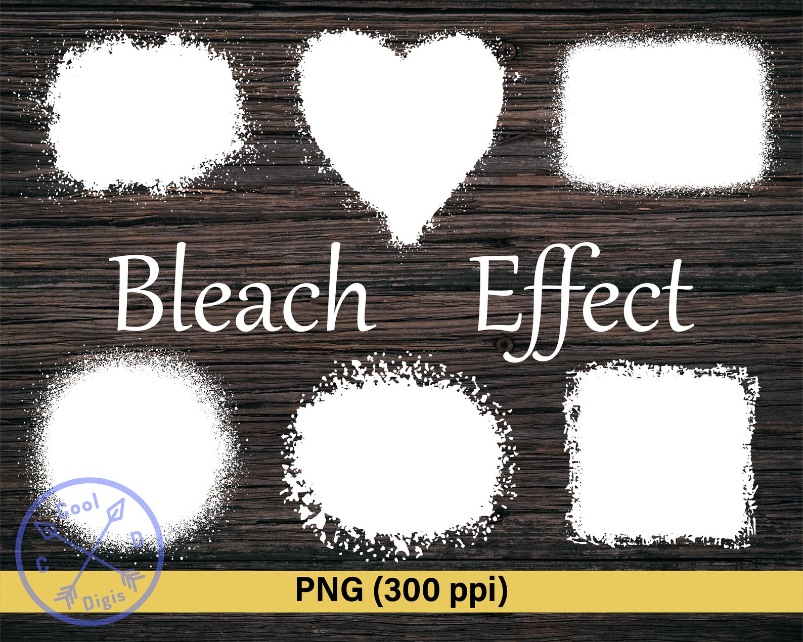 Bleach Effect Bundle PNG Distressed Bleached Design - Etsy